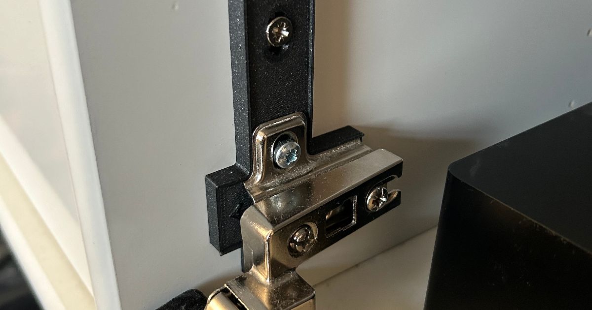 Mistral TV bench door mounts by kostecki | Download free STL model ...