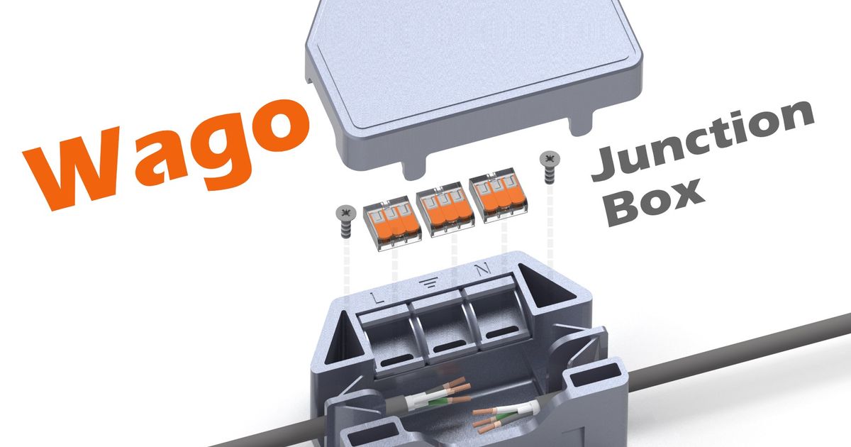 Wago Junction Box - In Line 3x3 by VC Design | Download free STL model ...