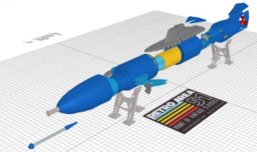 Ranetta SA-107 Submarine Display Model by RetroArea51 | Download free ...