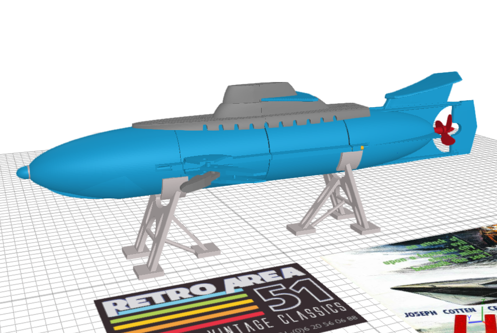Ranetta SA-107 Submarine Display Model by RetroArea51 | Download free ...