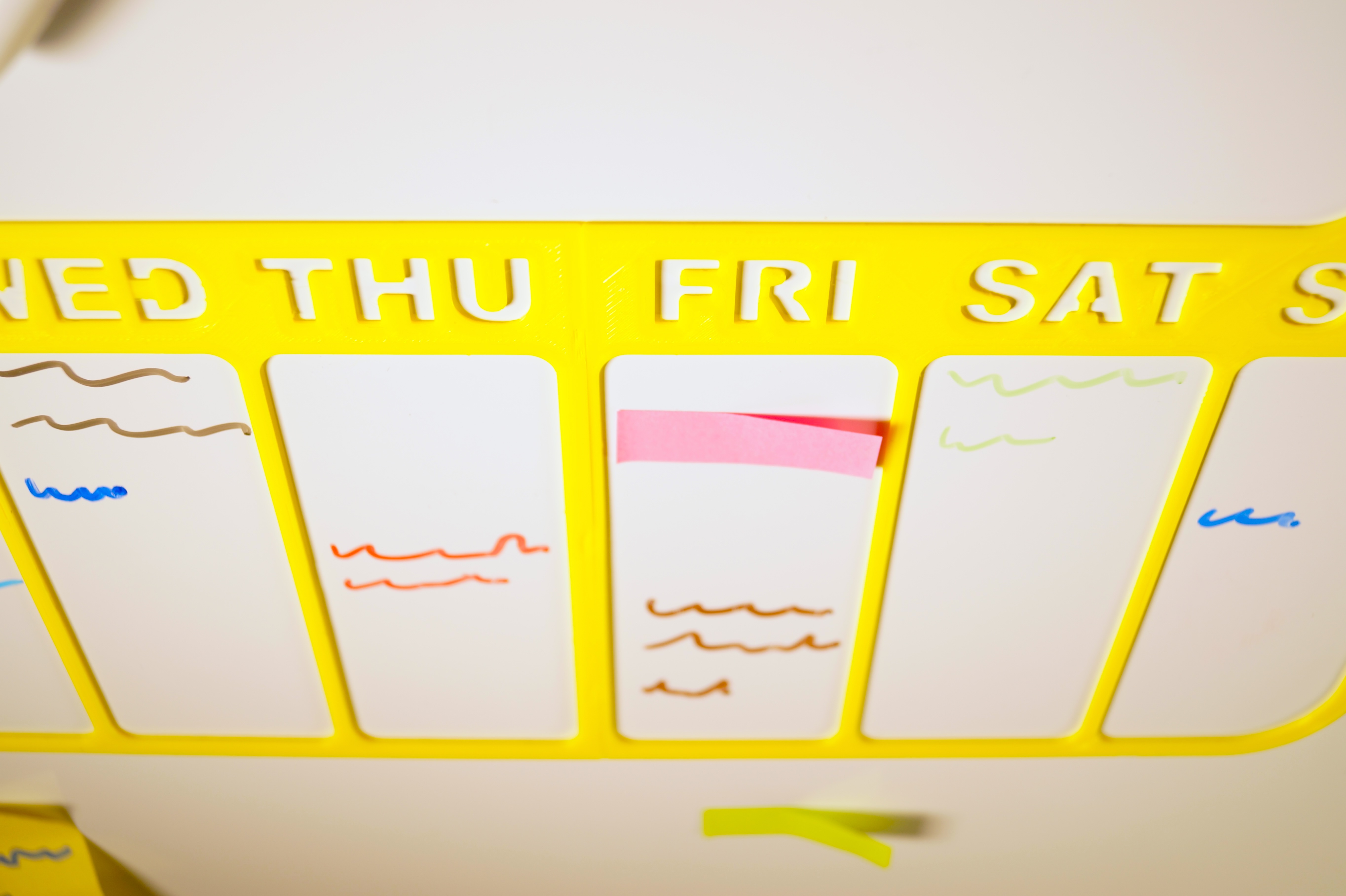 Whiteboard Week Schedule by Theo Jarmer | Download free STL model ...