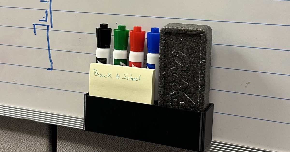 Whiteboard Caddy by Welschit | Download free STL model | Printables.com