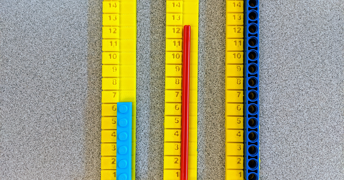 Ruler for LEGO by Tommi | Download free STL model | Printables.com