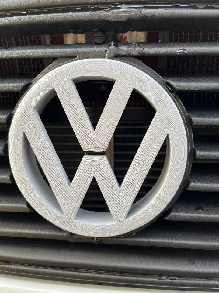 VW Transporter T3 front emblem by Norfae3D | Download free STL model ...