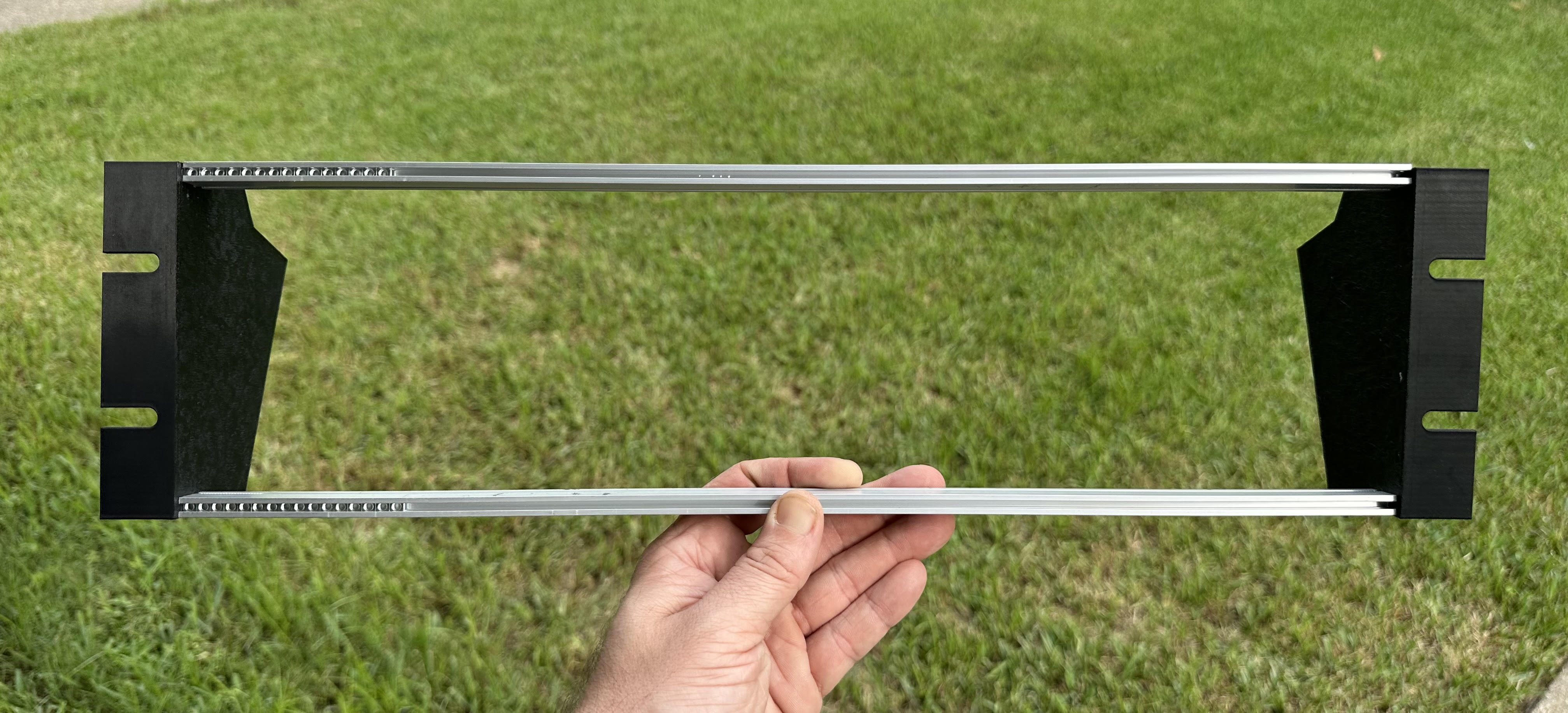 Slim 3U Eurorack 19" Rack Ears for Synthrotek Rails / Standalone Open ...