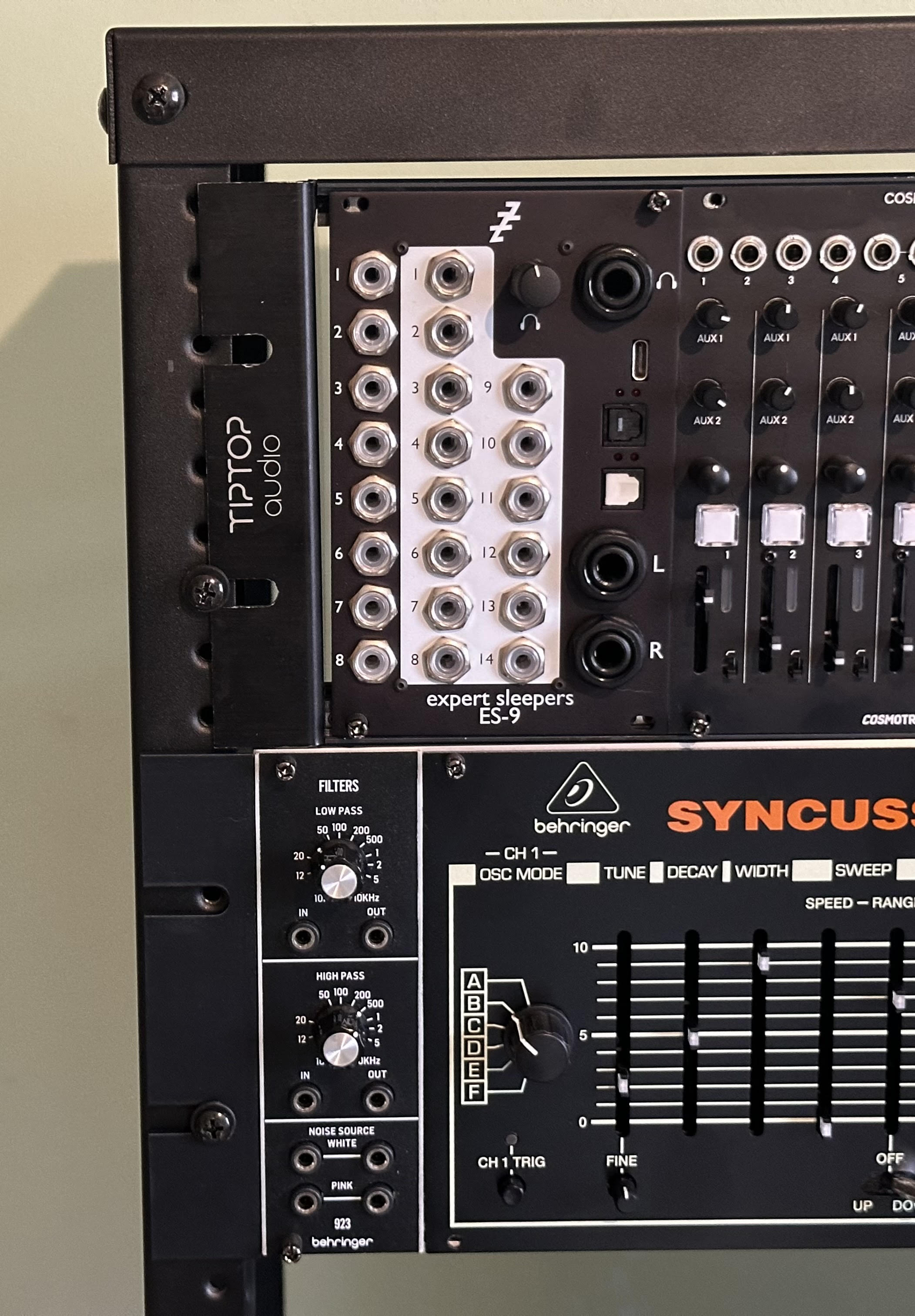 Slim 3U Eurorack 19" Rack Ears for Synthrotek Rails / Standalone Open ...