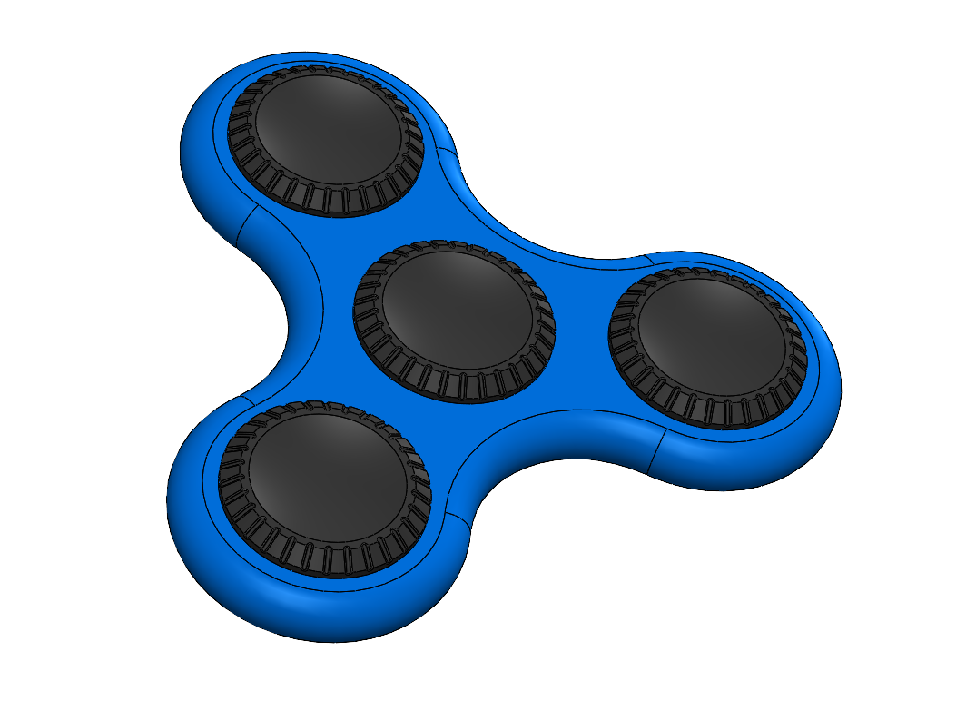 Generic fidget spinner model by Ifiok | Download free STL model ...