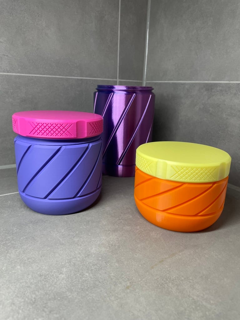 Container Set with Seal (5 sizes) por Simon Kaiser | Descargar modelo ...