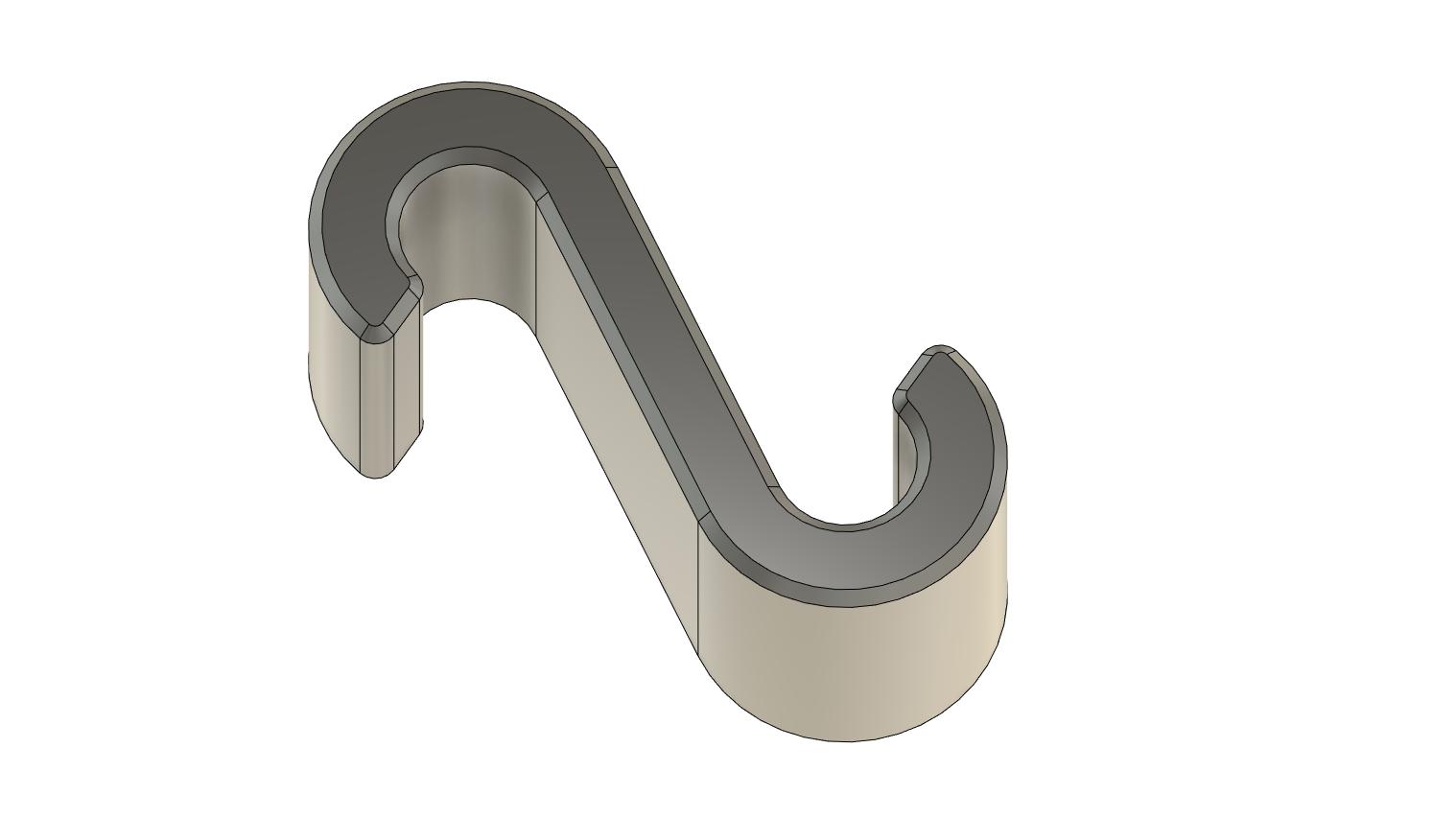Parametric S Hook by ari.mandjelikian | Download free STL model ...