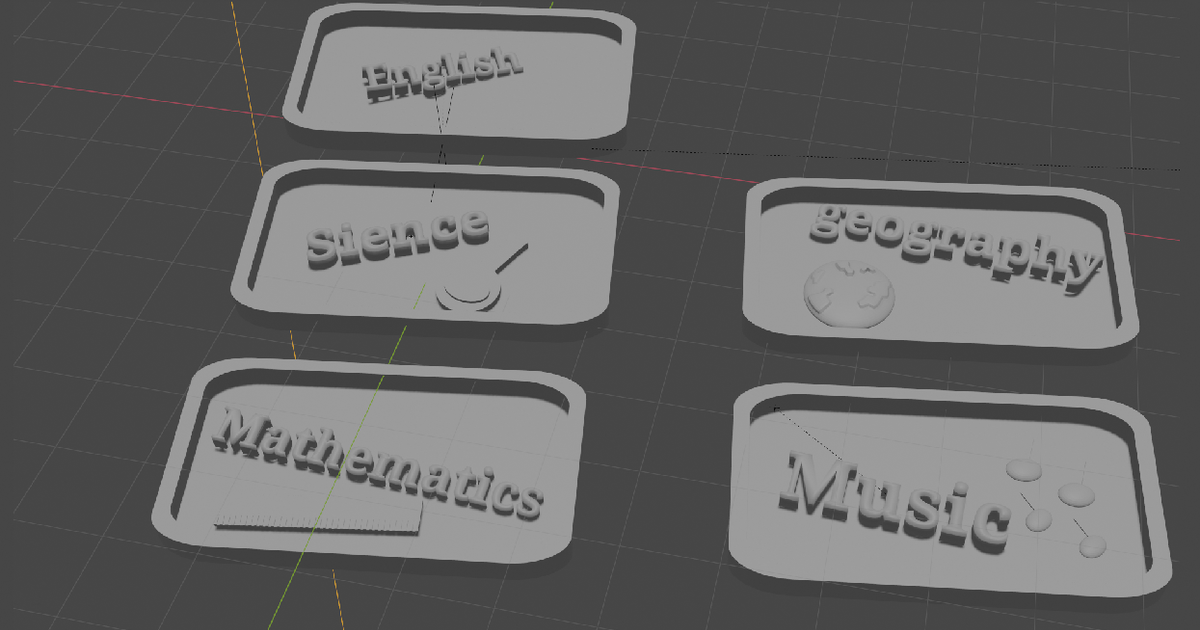 notebook labels by Wojcieh Dąbrowski | Download free STL model ...