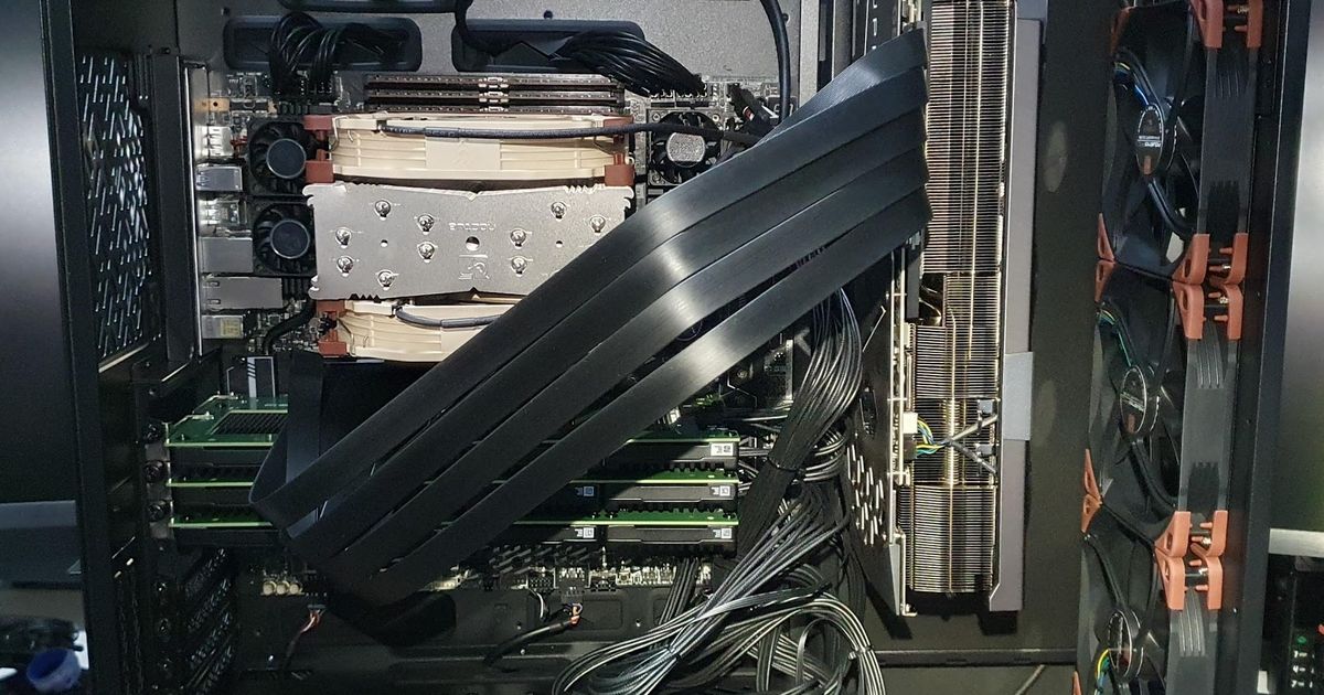 Fractal Design Define 7 XL Upright GPU mod by Petri | Download free STL ...