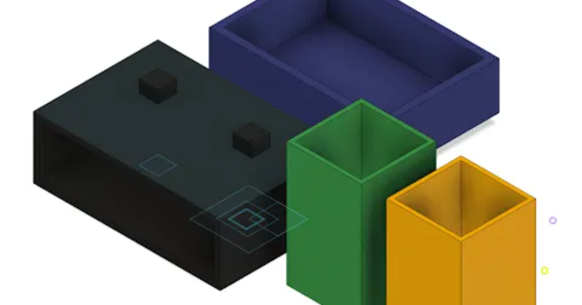 Stacked desk organizer by Pat | Download free STL model | Printables.com