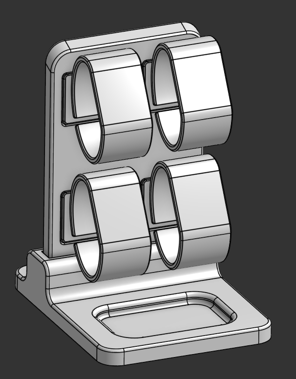 Modular Magnetic Watch Stand by oliverjamesdesign | Download free STL ...