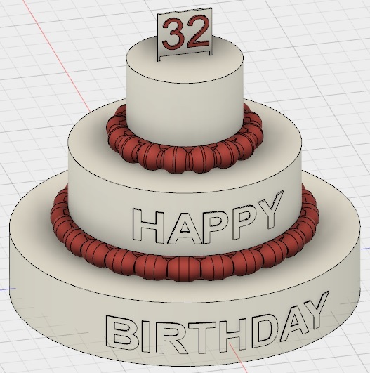 Birthday Cake by JT3DP, LLC | Download free STL model | Printables.com