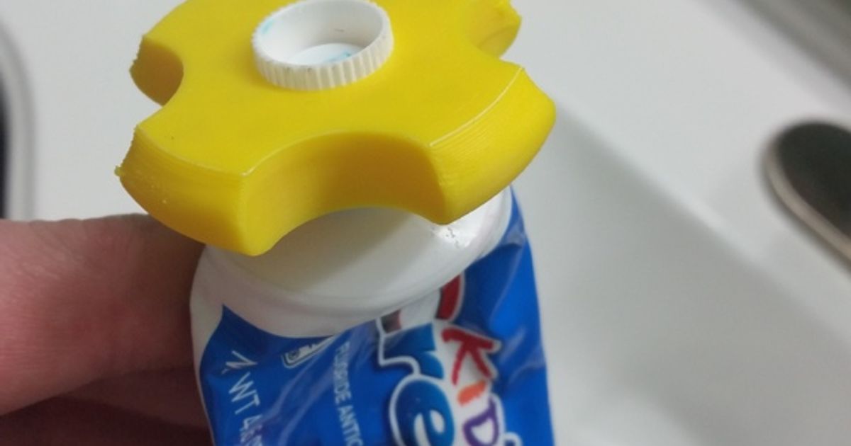 Tooth Paste Cap Tool by JT3DP, LLC | Download free STL model ...