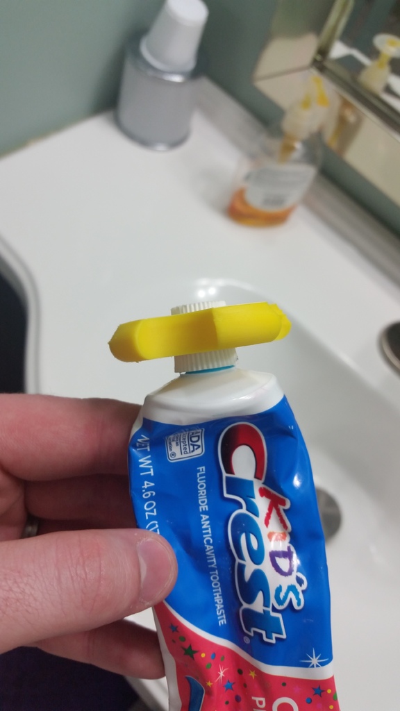 Tooth Paste Cap Tool by JT3DP, LLC | Download free STL model ...
