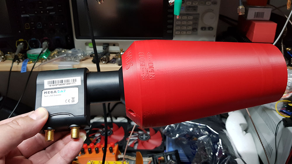 2.4GHz Helix Dual Feed LNB Antenna System V2 - QO100 by DM4DS ...