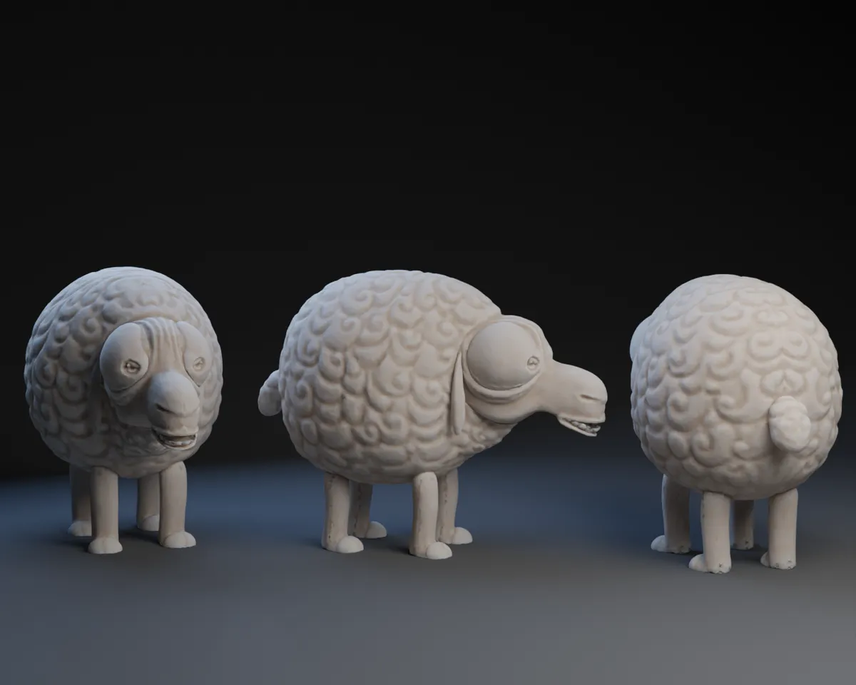 Cartoon Sheep by Peter Farell | Download free STL model | Printables.com