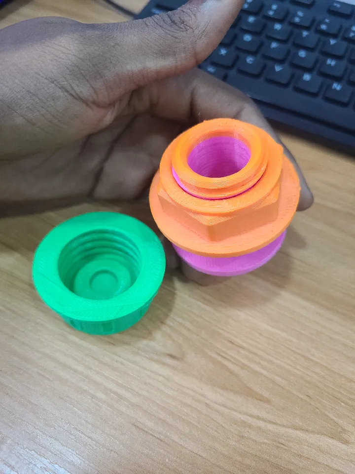 Threaded bulkhead fitting by Ifiok | Download free STL model ...