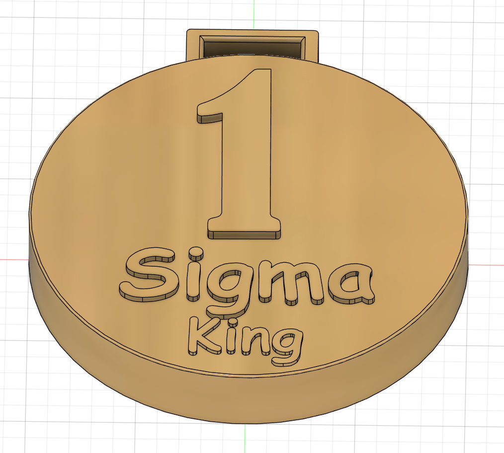 Sigma Medal por Jesper Tiido | Descargar modelo STL gratuito ...