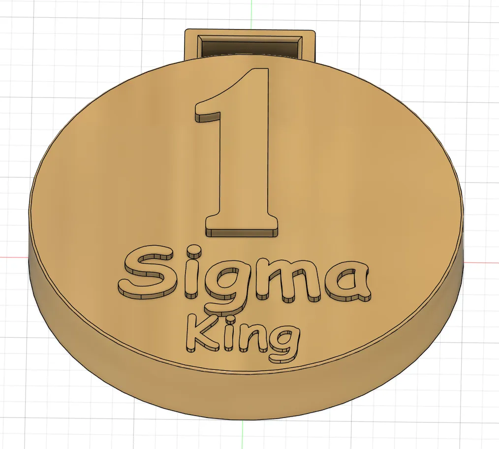 Sigma Medal by Jesper Tiido | Download free STL model | Printables.com