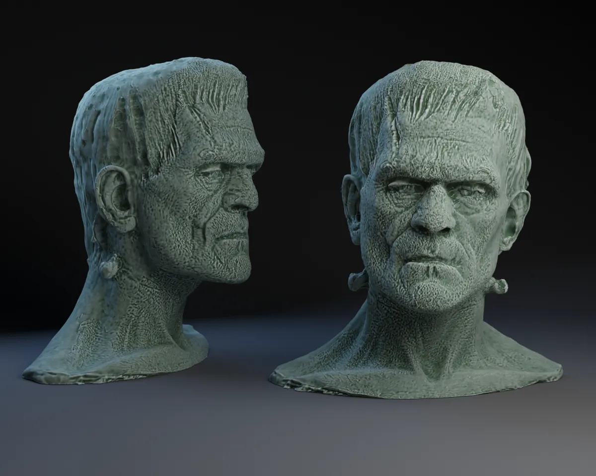 Frankenstein Bust by Peter Farell | Download free STL model ...