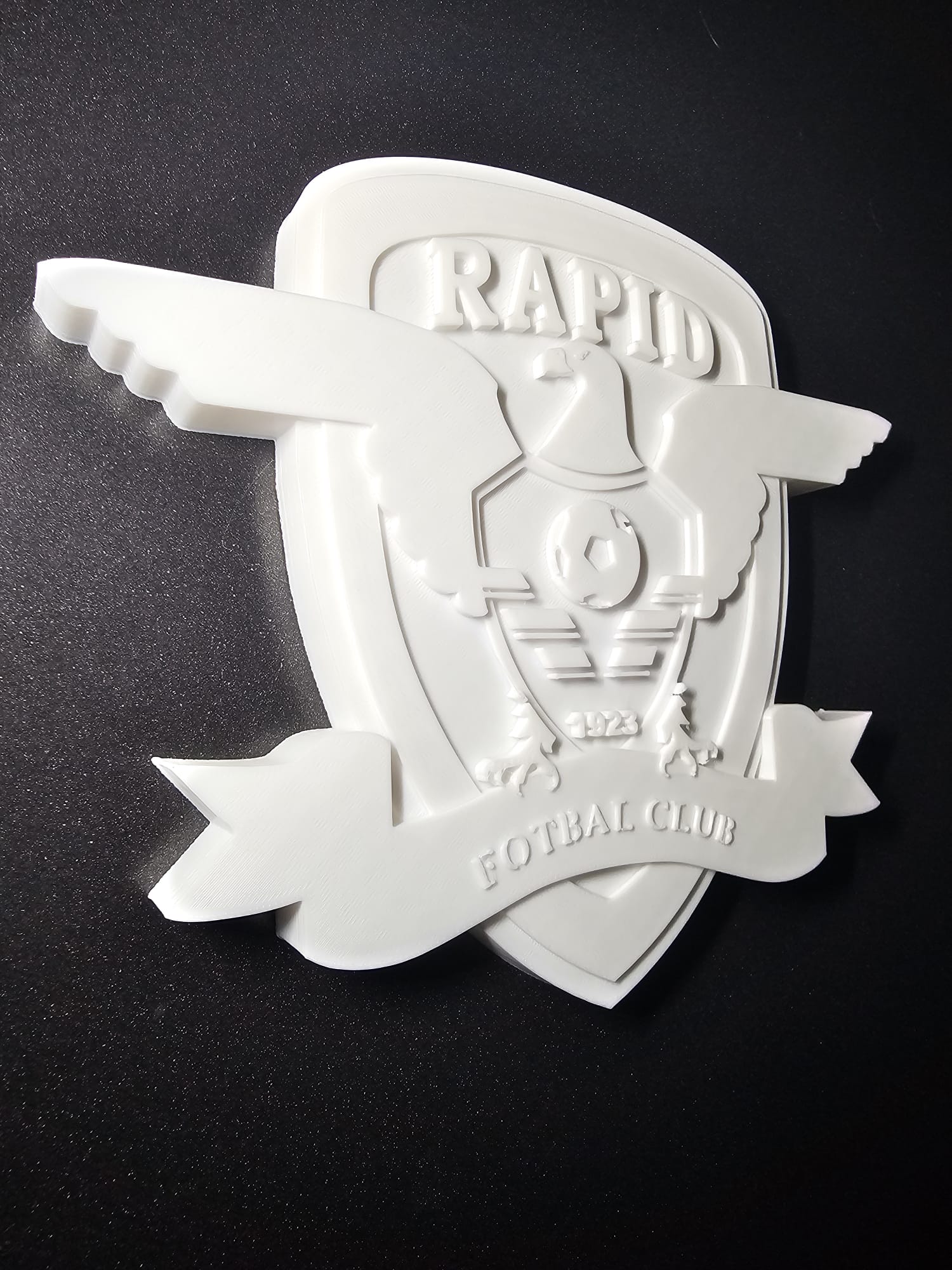 FC Rapid Bucuresti 3D Wall-Mountable Logo von Levi Kovács | Kostenloses ...