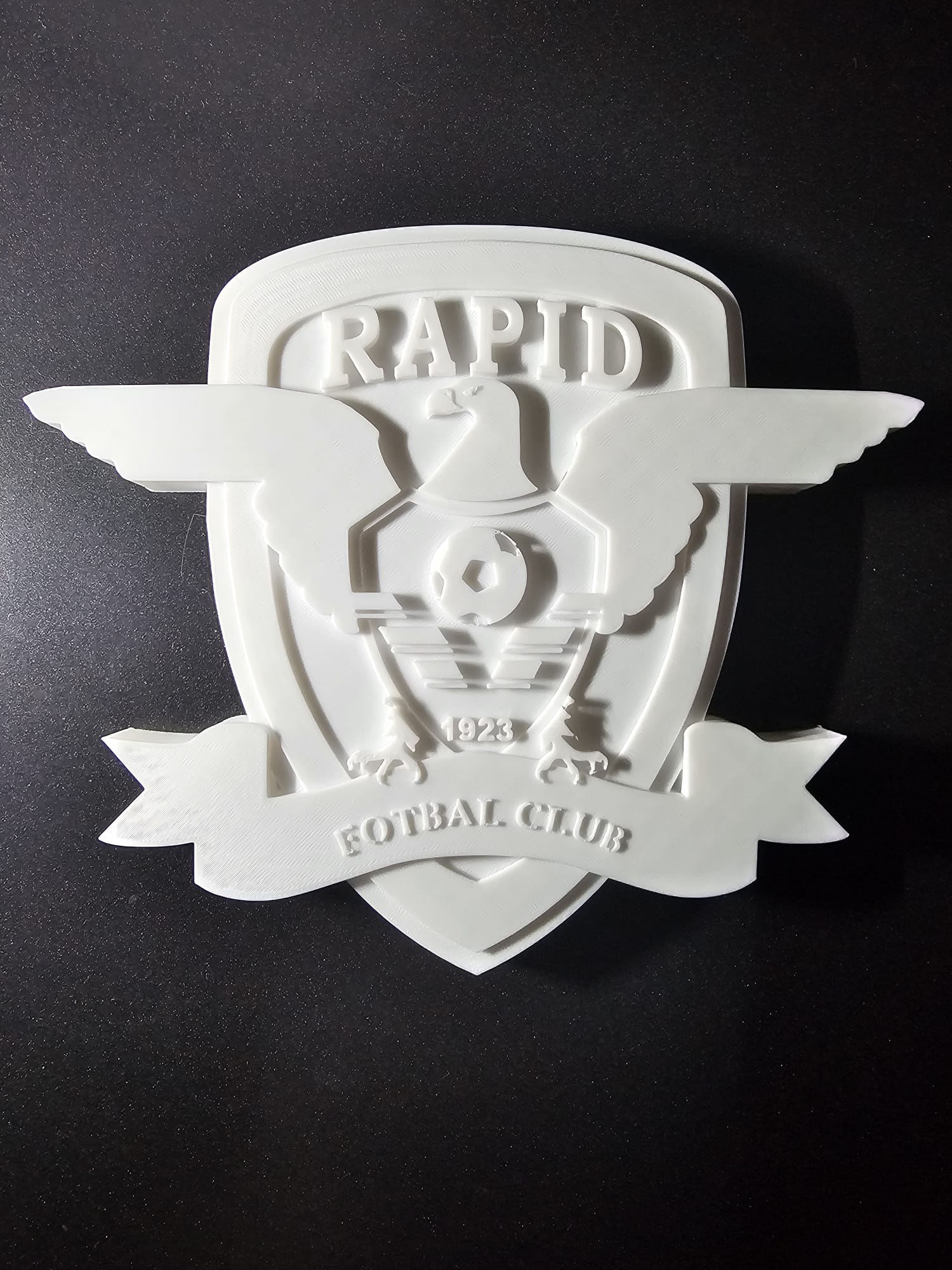 FC Rapid Bucuresti 3D Wall-Mountable Logo von Levi Kovács | Kostenloses ...