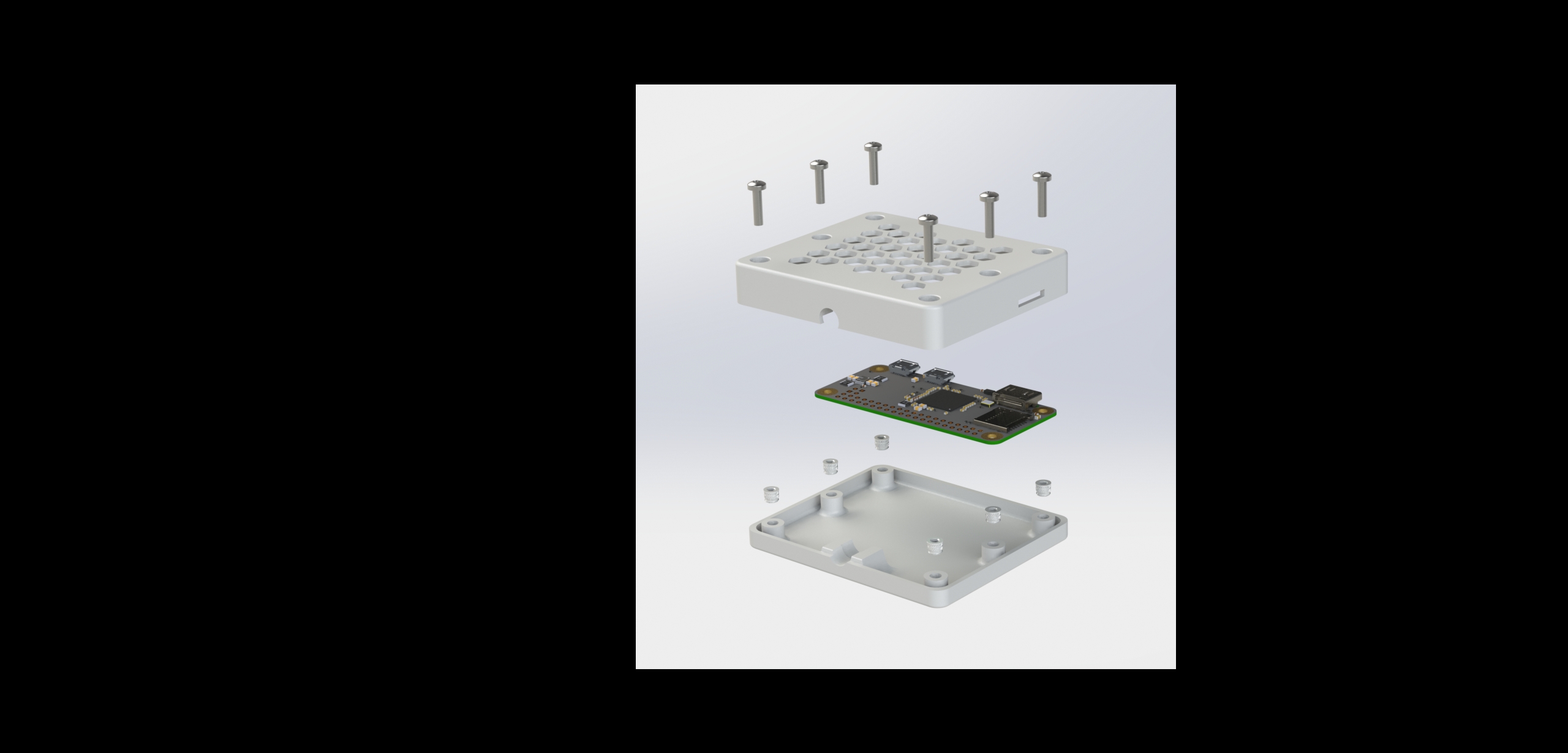 Raspberry Pi Zero Case with Simple Strain Relief by Tinkering Poko ...