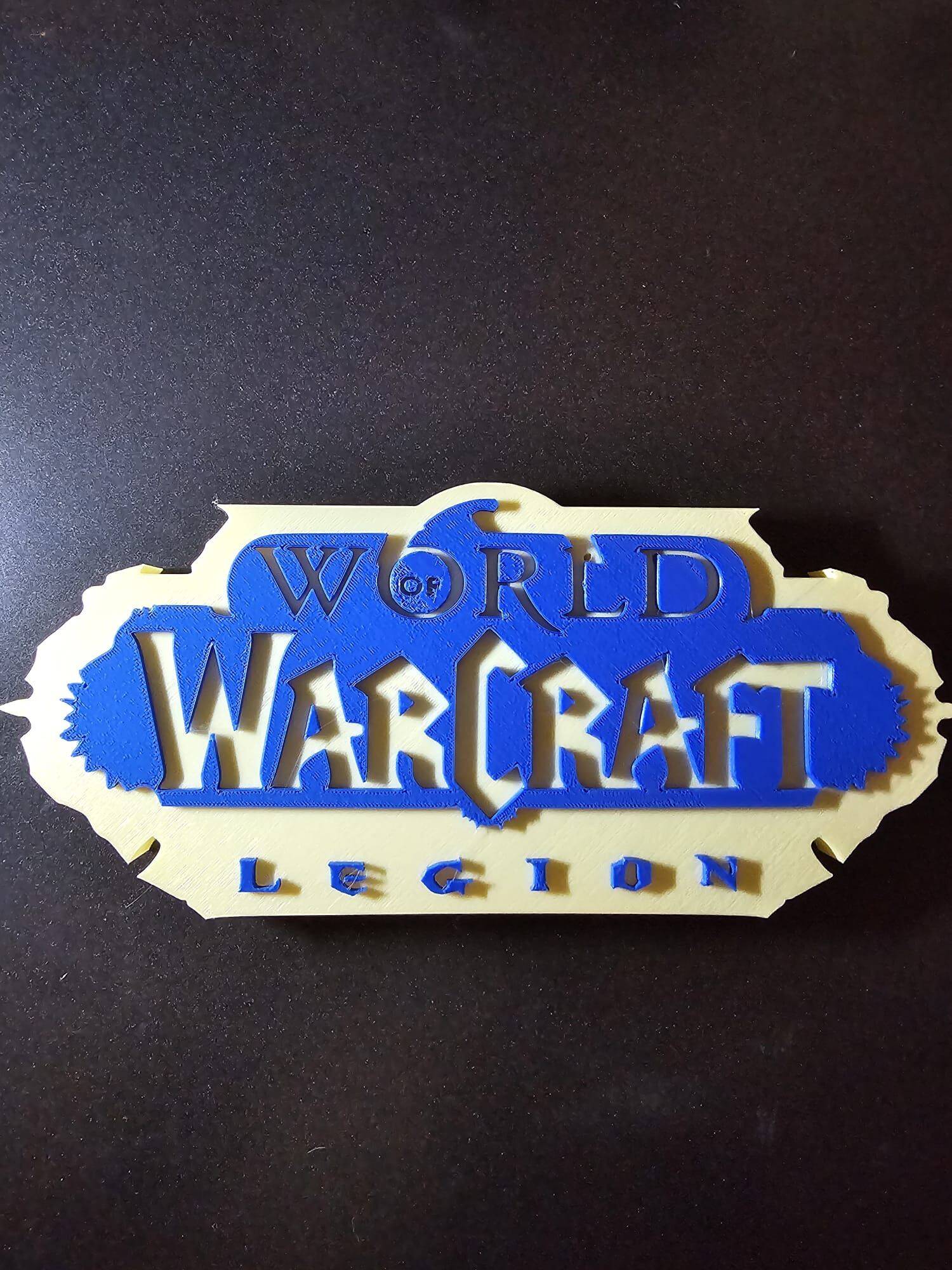 World of Warcraft 3D Wall Logo by Levi Kovács | Download free STL model ...