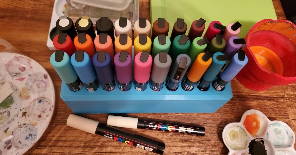 Posca Marker Holder von byarmis | Kostenloses STL-Modell herunterladen ...