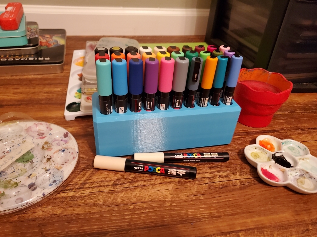 Posca Marker Holder von byarmis | Kostenloses STL-Modell herunterladen ...