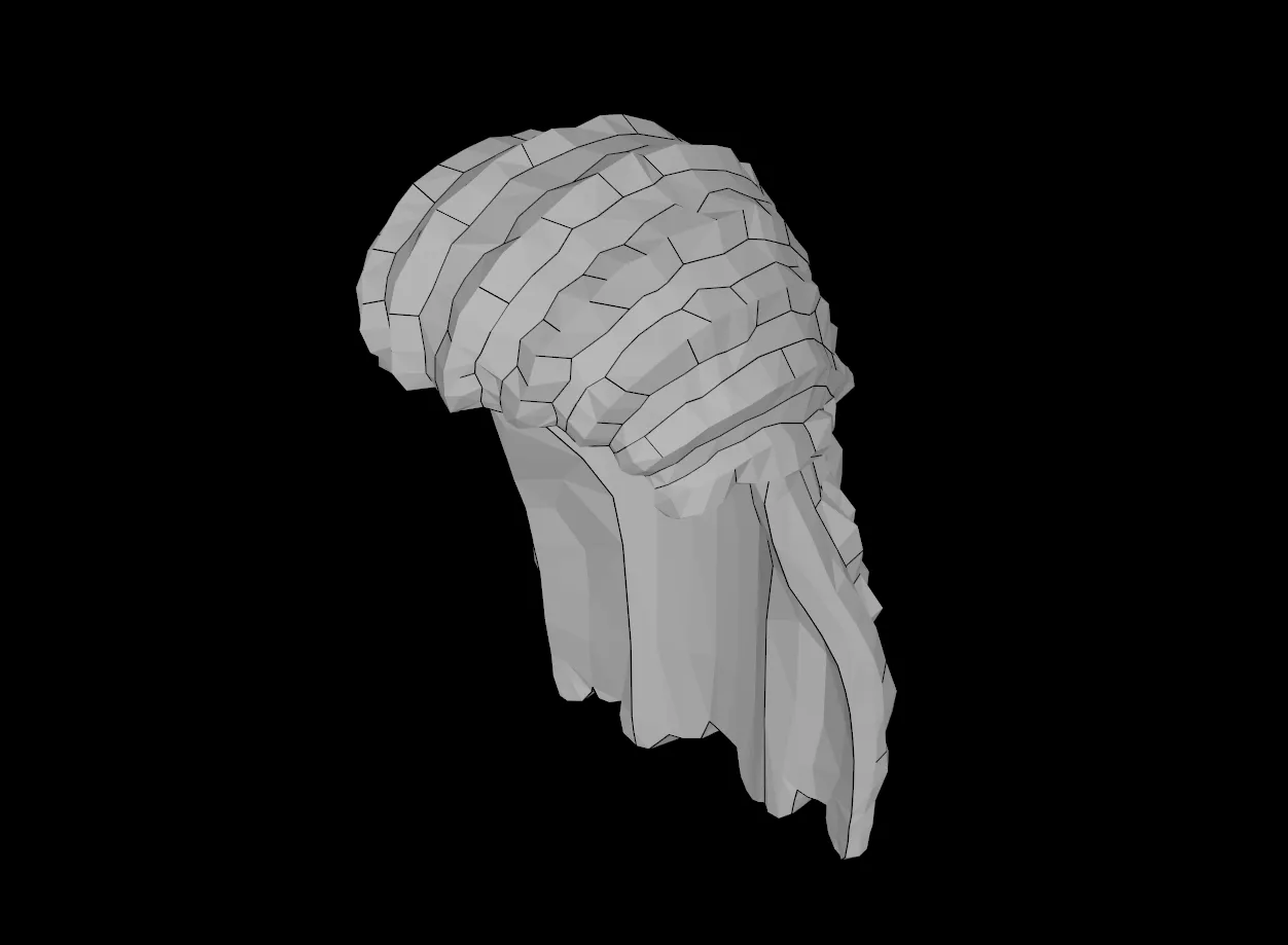 Lego Compatible (2123.dat) Minifig Hair Long Dreadlocks by thall72 ...