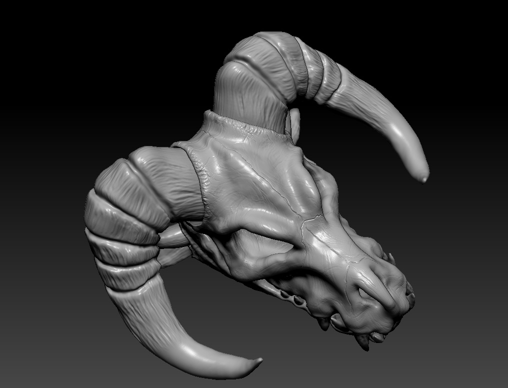 RAM-HORN Dragon Skull por FerretKeeper | Descargar modelo STL gratuito ...