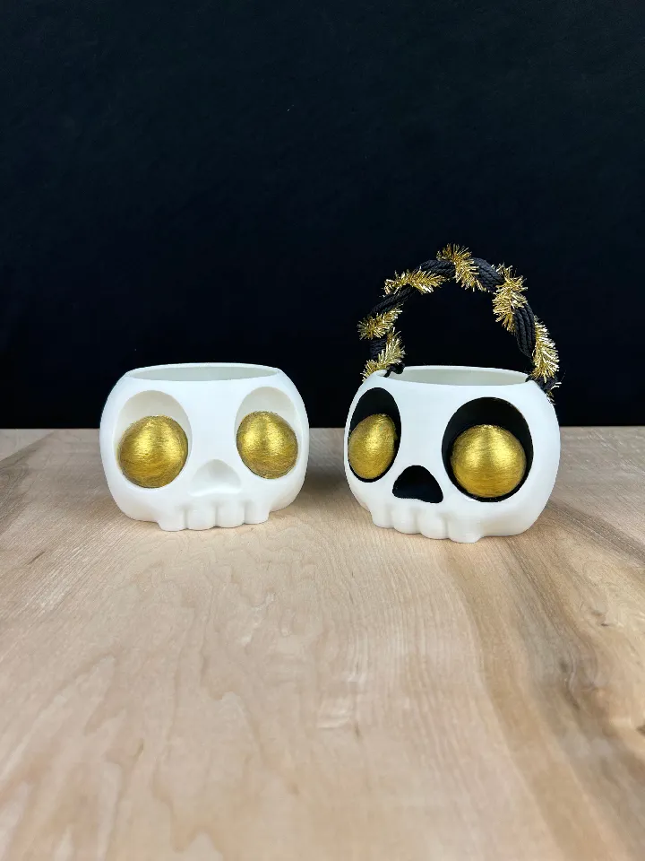 Skull with Eyeballs Bin by Built_Over_Bot | Download free STL model ...