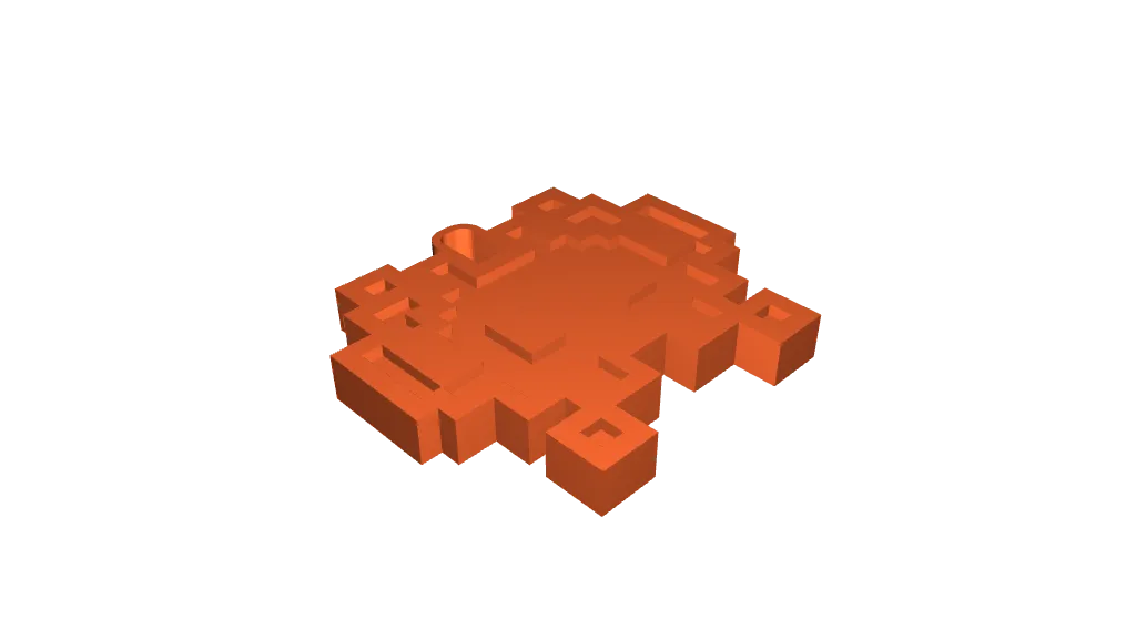 space invader key chain by layer upon layer | Download free STL model ...