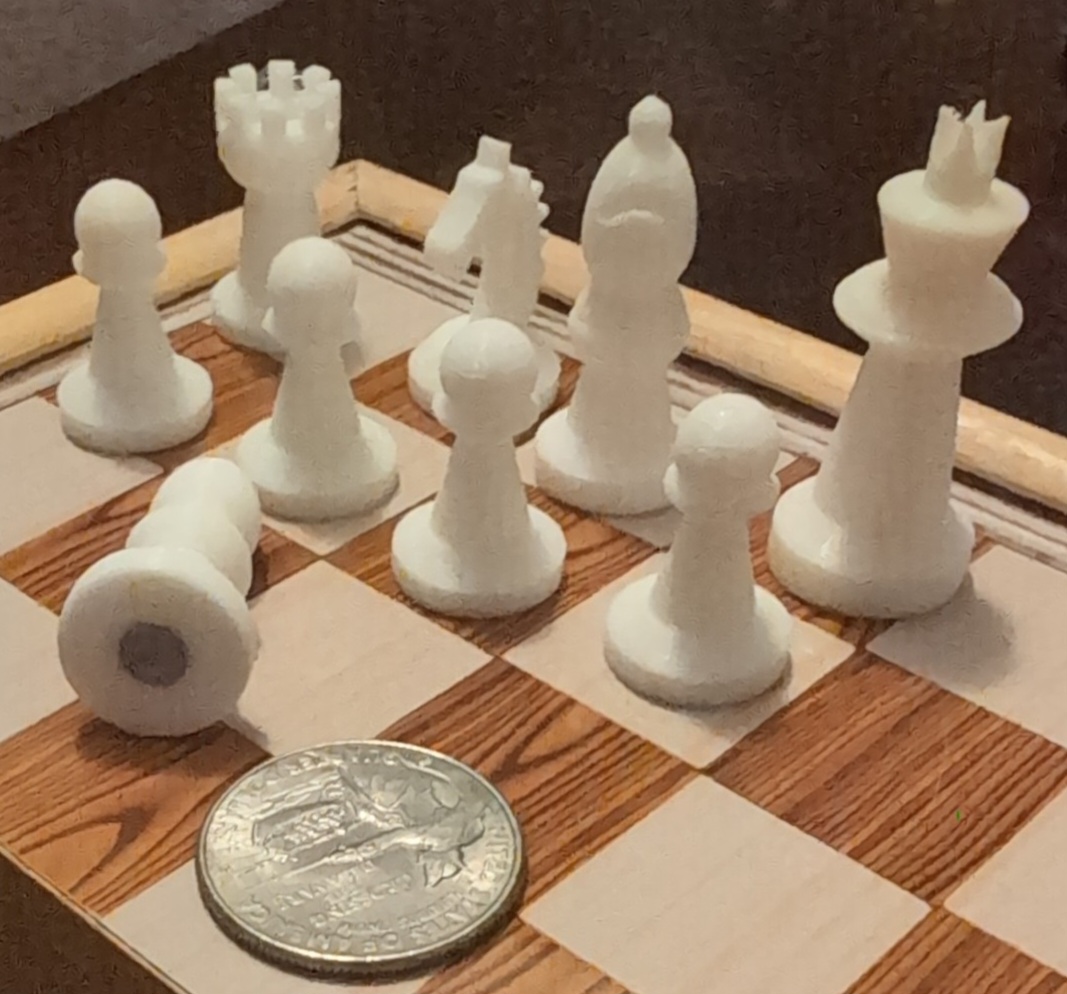 Mini Travel Chess And Checkers Pieces by Ken K | Download free STL ...