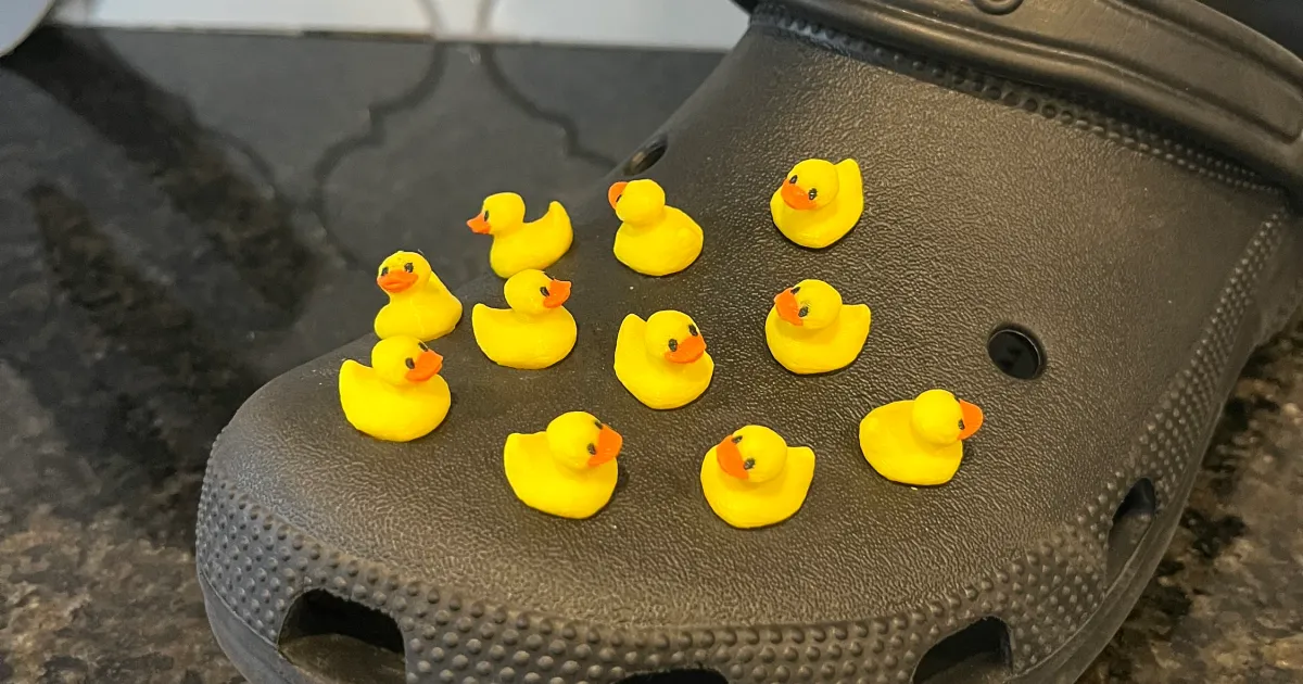 Duck Croc Charm by ThePrintingLabs | Download free STL model ...