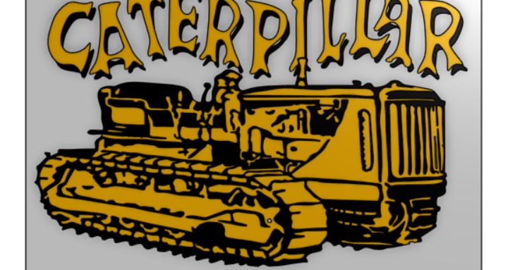 Caterpillar Dozer Sign by jack | Download free STL model | Printables.com