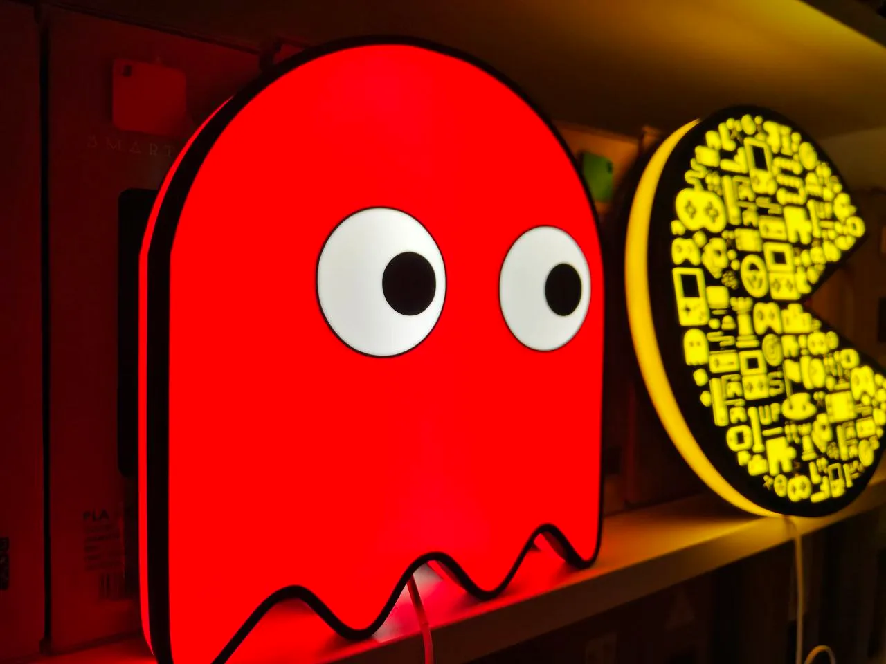 Pacman Led Light Box Mural by julianfj | Download free STL model ...