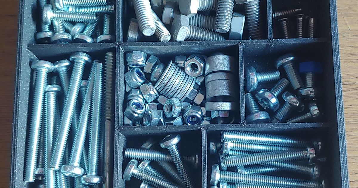 Screw Sorting Box by golem | Download free STL model | Printables.com