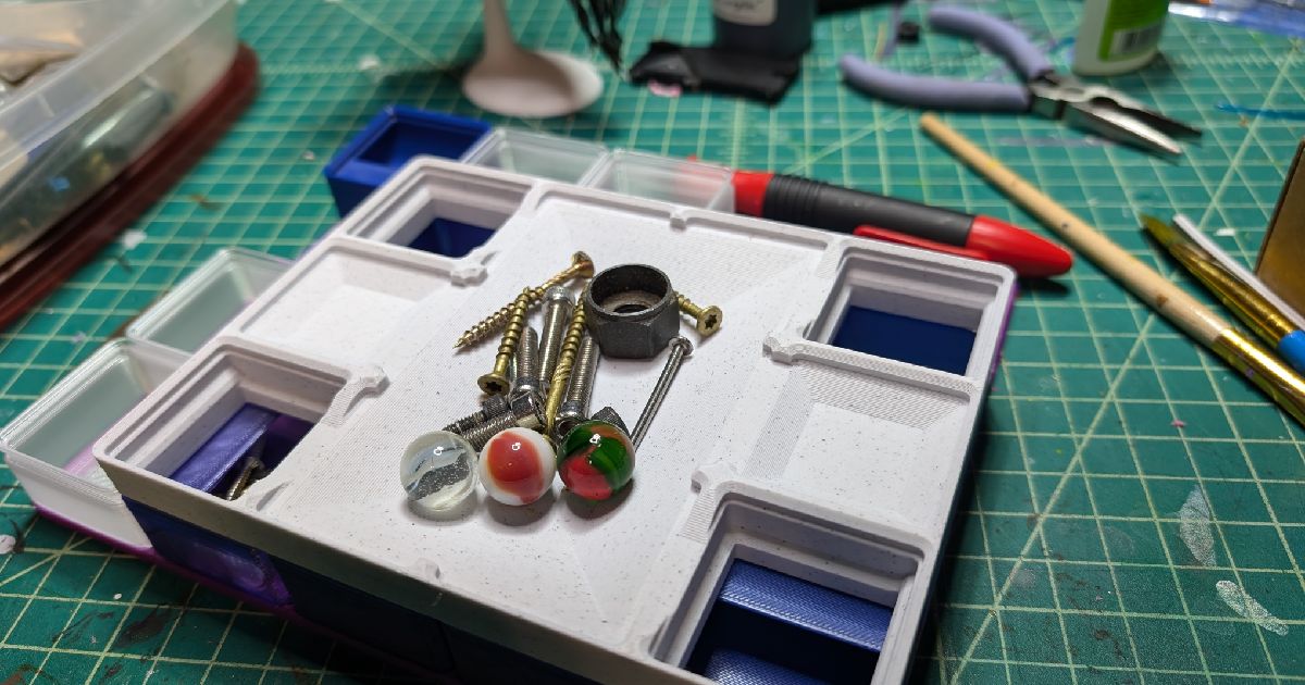 Gridfinity Sorting Tray (stackable!) by andrew jackson | Download free STL model | Printables.com
