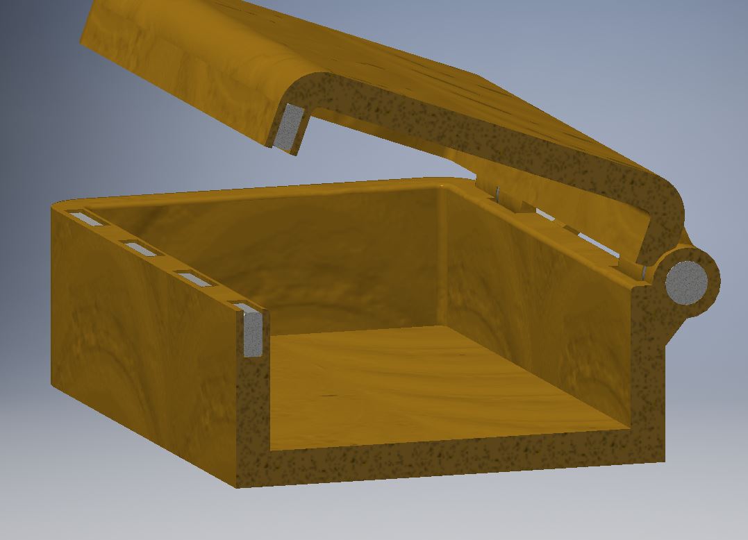 Box with magnetic cover by max3d | Download free STL model | Printables.com