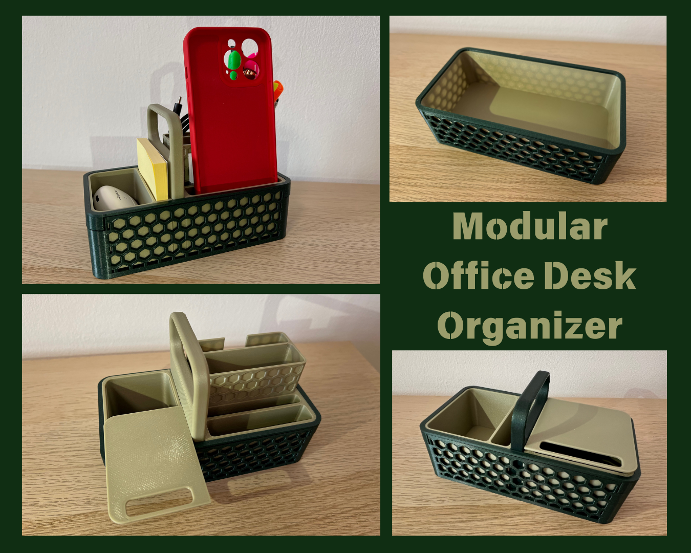 Modular Office Desk Organizer by Zuzka | Download free STL model ...
