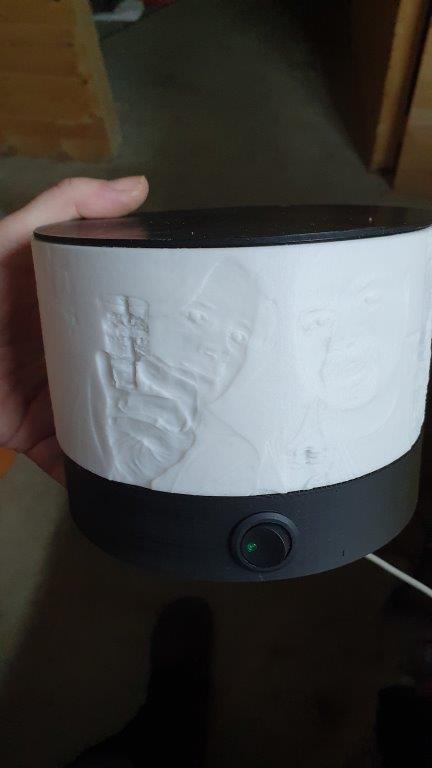 lithophane casing cylinder customizable by Simon | Download free STL ...