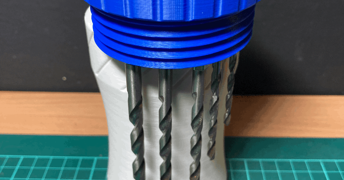 Hex bits, drills box, case, holder by honzahonza | Download free STL ...