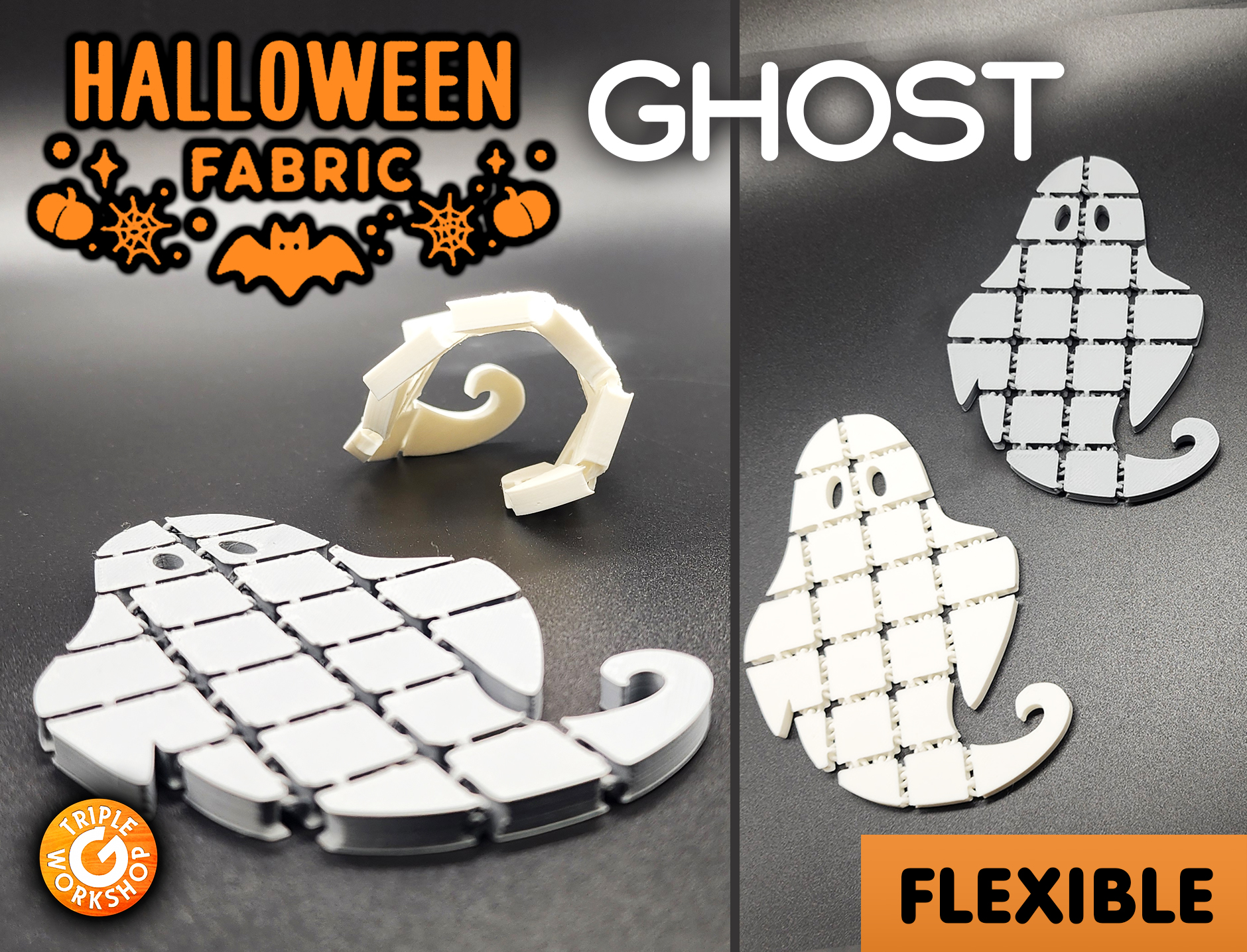 Ghost - Flexible Halloween Fabrics by Triple G Workshop | Download free ...