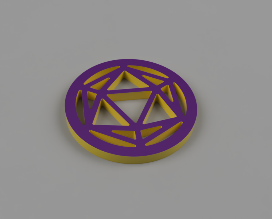 Hollow D20 Token by PorterParker | Download free STL model | Printables.com