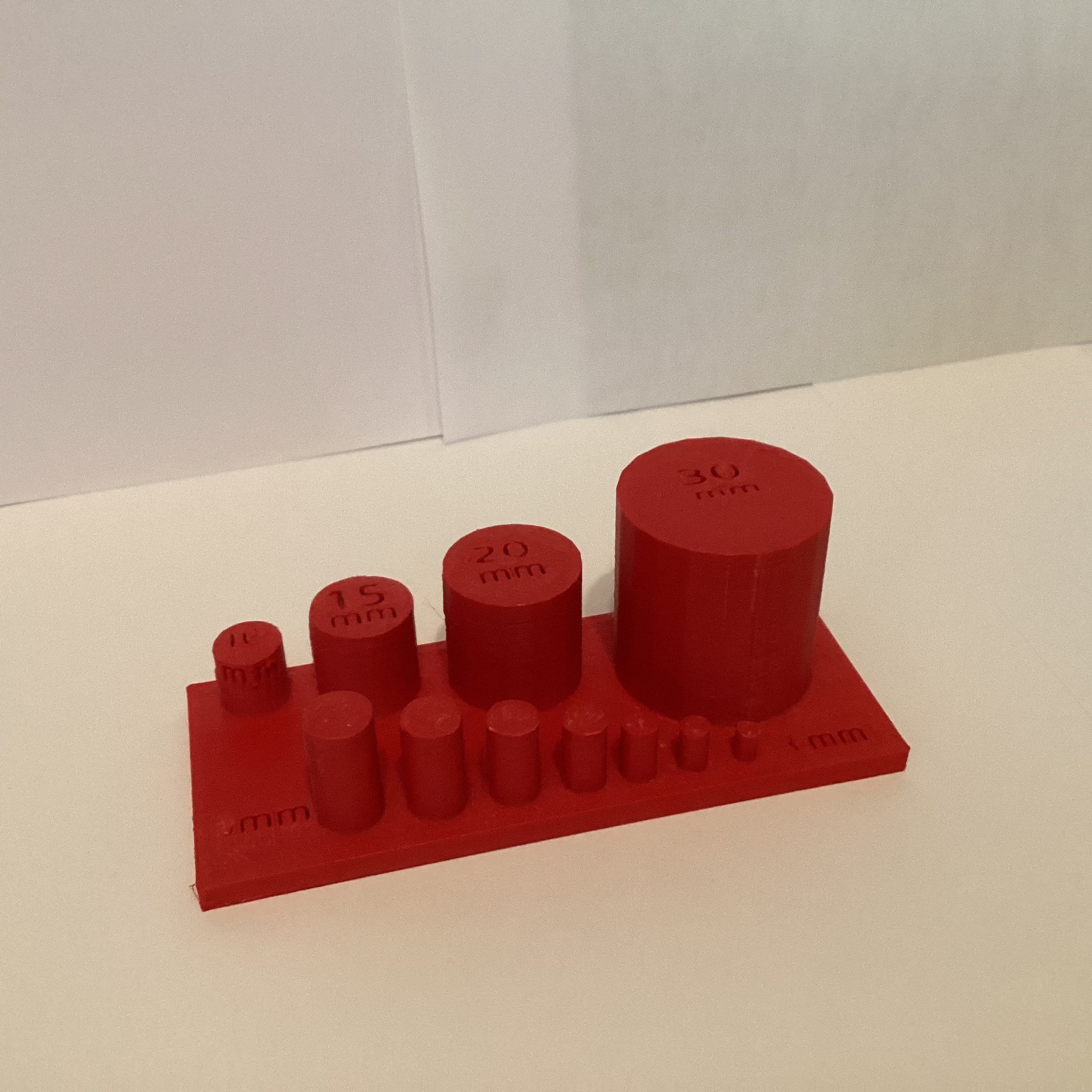 3 to 30 mm visual guide to help with modeling & design by D L H ...