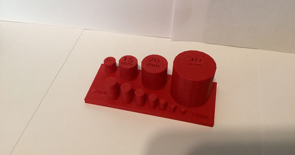 3 to 30 mm visual guide to help with modeling & design by D L H ...